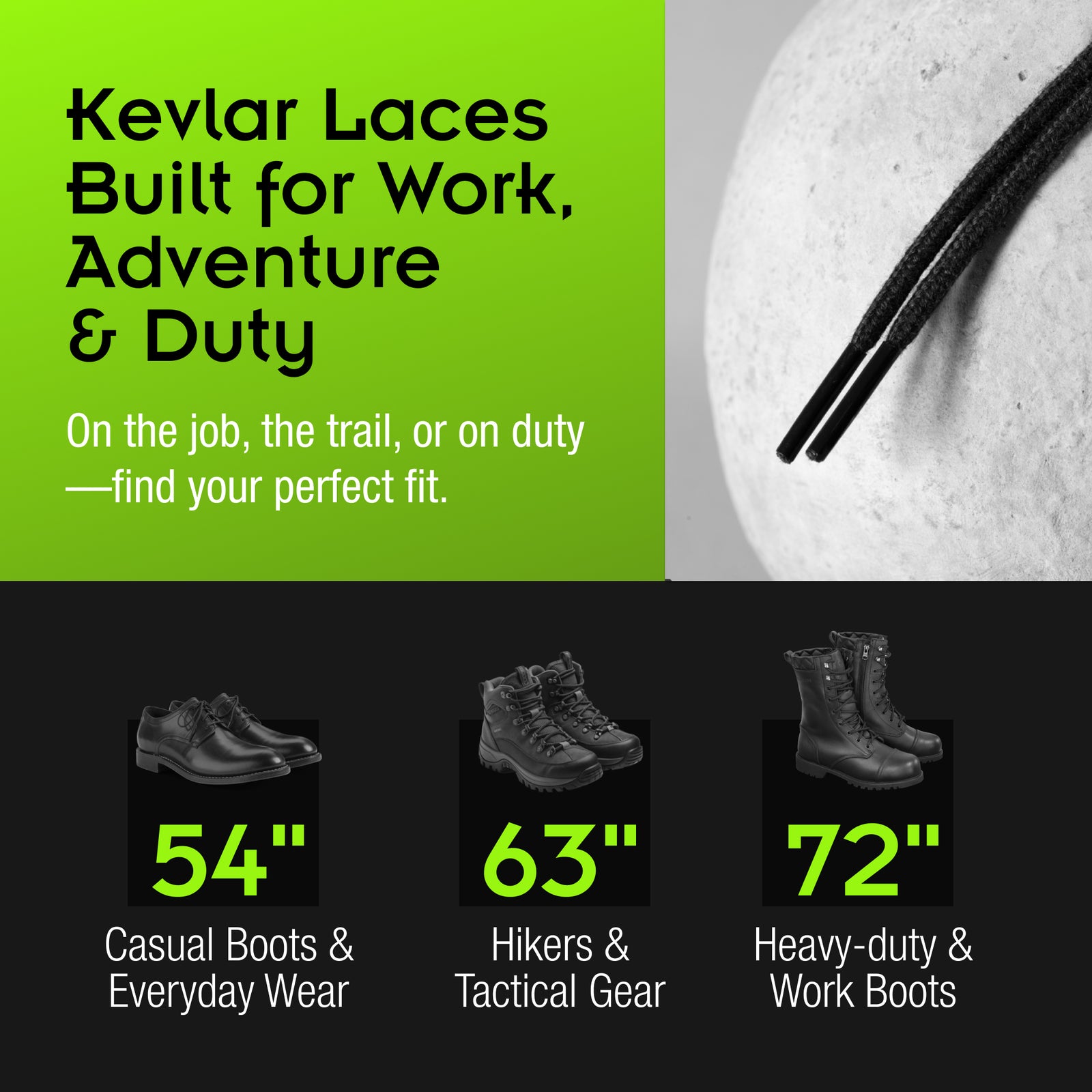 Griffin Brands Official Site ® - 100% DuPont Kevlar™ Boot Laces