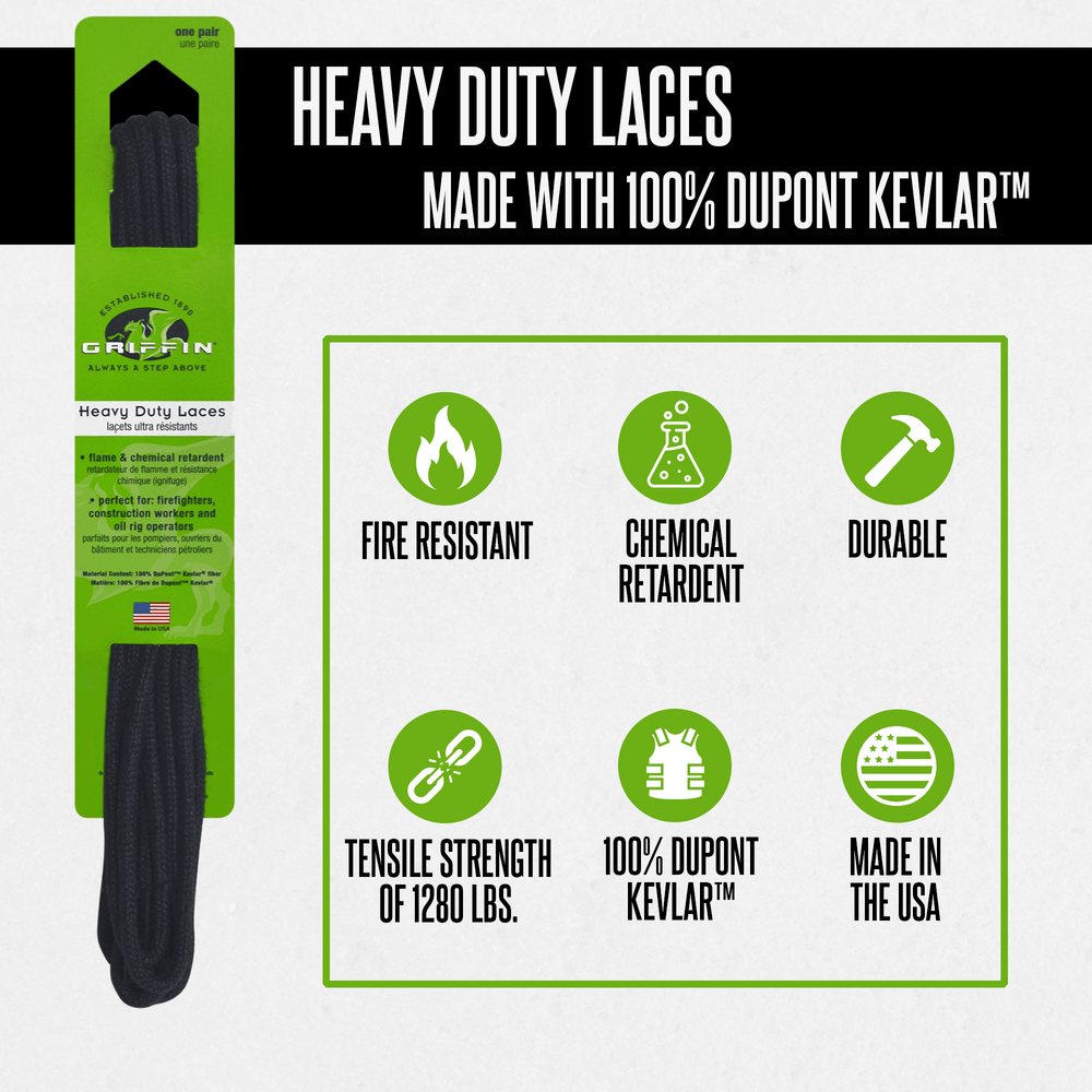Griffin Brands Official Site ® - 100% DuPont Kevlar™ Boot Laces